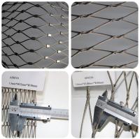 China 304 Stainless Steel Wire Flexible Cable Rope X-Type Infill Rope Mesh Balustrade Protective Net for Handrail for sale