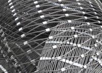 China 304 316 Diamond Stainless Steel Cable Woven Ferrule Wire Rope Mesh for Zoo Animals for sale