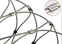 China 304 Stainless Steel Wire Flexible Cable Rope X-Type Infill Rope Mesh Balustrade Protective Net for Handrail for sale
