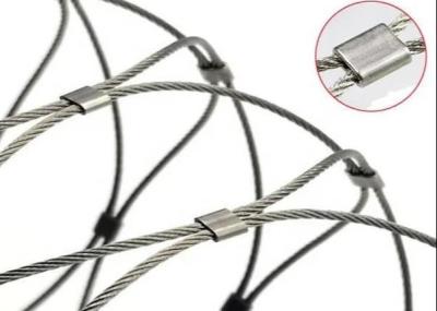 China 304 Stainless Steel Wire Flexible Cable Rope X-Type Infill Rope Mesh Balustrade Protective Net for Handrail for sale
