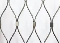 China Flexible 304/316 Hand Woven Stainless Steel Knotted Wire Rope Cable Mesh for Zoo Security for sale