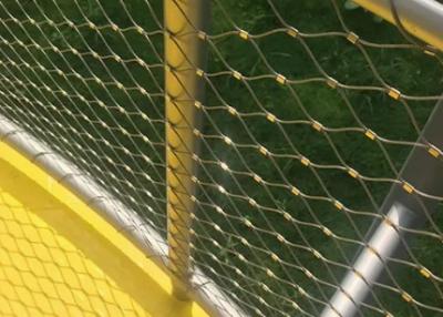 China 2mm Wire Diameter Diamond Flexible 304 316 Stainless Steel Cable Ferrule Wire Mesh for sale