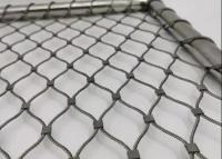 China Protecting Cable Netting Woven Stainless Steel Wire Rope Mesh for sale