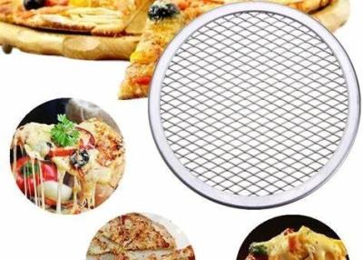 China Kitchen Tools Flat Mesh Odm Aluminum Round Pizza Pan 12 Inch for sale