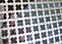 China 6mm thickness Full Leaf Clover Pattern  Perforated Metal Sheets for sale