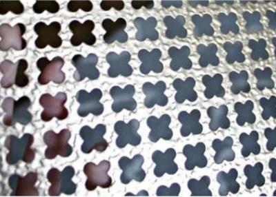 China 6mm thickness Full Leaf Clover Pattern  Perforated Metal Sheets for sale