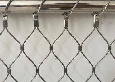 China Zoo Bird Animal Fence Net with Hoop Stainless Steel Wire Rope Net Wire Rope Mesh for sale