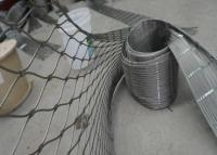 China 280*280mm Aperture Flexible Ferrule 304 316 Stainless Steel Rope Mesh for Playground Climbing Net for sale
