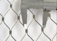 China 280*280mm Aperture Flexible Ferrule 304 316 Stainless Steel Rope Mesh for Playground Climbing Net for sale