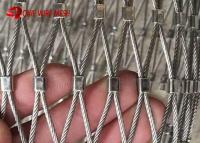 China Flexible 304 316 Stainless Steel Cable Ferrule Woven Wire Rope Mesh for Bridge for sale