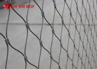 China Ss316l 1-6mm 20x20mm Stainless Steel Knotted Rope Mesh With Open Ferrules for sale