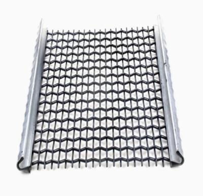 China Mine Sieving Woven Wire Hooked Vibrating Screen Mesh for Stone Quarry for sale