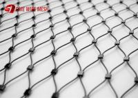 China 316 Metal Wire Rope Mesh for Stair Railing Rhombus Mesh and Protection Animal Zoo for sale