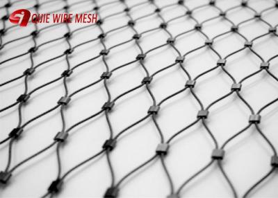 China 316 Metal Wire Rope Mesh for Stair Railing Rhombus Mesh and Protection Animal Zoo for sale