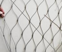 China 316 Metal Wire Rope Mesh for Stair Railing Rhombus Mesh and Protection Animal Zoo for sale