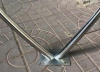 China 304 Stainless Steel Barbed Wire Razor Barbed Wire V Bracket With 4 Hooks for sale