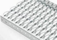China Durable Galvanized Anti-Skid Perforated Crocodile Mouth Plate Grip Strut Grating for Walkway for sale