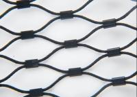China Ferrule Diamond Stainless Steel Wire Rope Mesh Netting for Balustrade for sale