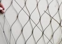 China Flexible 304/316 Hand Woven Stainless Steel Knotted Wire Rope Cable Mesh for Zoo Security for sale