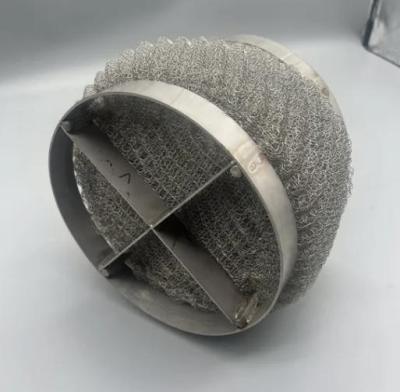 China 50 80 100 150 Mm Thickness Stainless Steel Wire Mesh Demister Filter Pad for sale