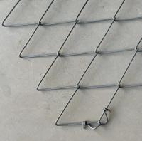 China High-Tensile Slope Protection Steel Wire Mesh Rhomboid Rockfall Barrier Tecco G65/3 Rockfall Netting for sale