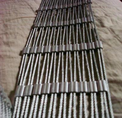 China Flexible 316 Aviary Netting Safety Protecting Woven Knotted 304 Stainless Steel Wire Rope Zoo Mesh for sale
