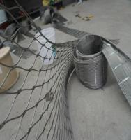 China Animal Zoo Bird Cage Exterior Enclosure Stainless Steel Wire Rope Security Mesh for sale