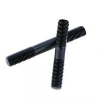 China Stud Bolt Factory Price Thread Rods Thread Rod Double Ended Stud Bolts HDG Black M22 M24 for sale