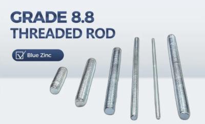 China A193/A320/A437/A453/A540/A1014 ASME B 19.31.2 Grade8.8 /10.9 Black Oxide Stud Bolt for sale