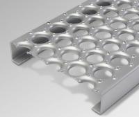 China Anti-skid Plate Railing Embossed Sheet Aluminum Grip Strut Walkway Safety Grating Ramp Perforated Metal Stair Treads for sale