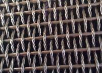 China Untreatment Crimped Brass Wire Mesh Decorative Interior Metal Curtain Screen for sale