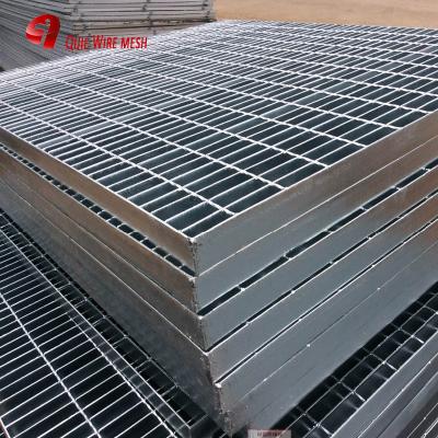 China Galvanized 15/20/30/34.3/40/60mm Bearing Bar Pitch Drain Perforated Steel Grating for sale