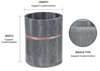 China 10 20 30 Micron 304 316 Stainless Steel Filter Wire Sieve Mesh Plain Woven Technique Screen Welding Punching Cutting Bending for sale