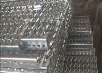 China Aluminum Serrated Grip Strut Grating with Diamond Perforated Holes for Stair Treads for sale