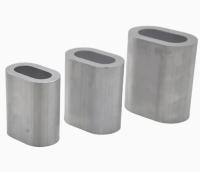 China DIN 3093 Wire Rope Fitting Crimping Aluminium Ferrules for sale