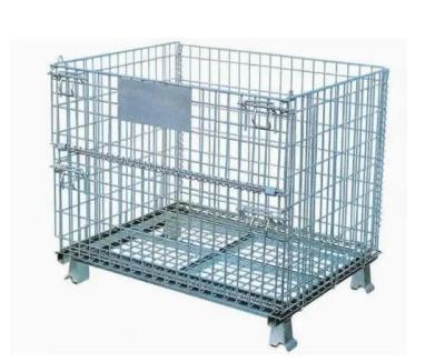 China Warehouse Zinc Galvanized Wire Mesh Container for Logistics Stillage for sale