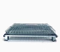 China Customized Heavy Duty Foldable Stackable Wire Mesh Cages for Auto Parts Storage And Transportation for sale