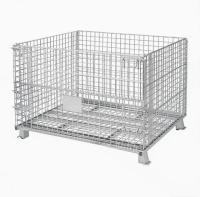 China China Customized Stackable Foldable Steel Welded Heavy Duty Wire Mesh Pallet Stillage Cage for sale