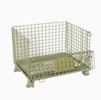 China Foldable Galvanized Steel Cages with Welded Wire Mesh, Collapsible Metal Storage Solutions for sale
