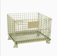 China Foldable Galvanized Steel Cages with Welded Wire Mesh, Collapsible Metal Storage Solutions for sale
