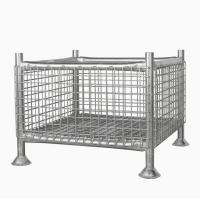 China Galvanized Steel Metal Wire Mesh Storage Cage with Load Capacity 1 Ton for sale