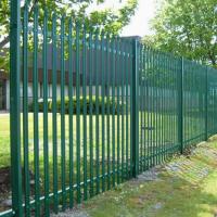 China Ornamental Black Steel Picket Fence Palisade Fencing for Outdoor Decor Metal Product for sale