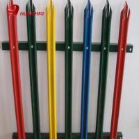 China Customized Heavy Duty Palisade Fence Panels Curved Top Palisade Fencing W Shape for sale