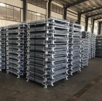 China Stackable Steel Container Basket for Heavy Duty Use and Organization for sale