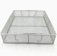China Customized Metal Net Basket Stainless Steel Wire Mesh Basket for Frying Cooking for sale