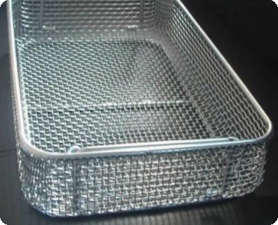China High Quality Food Grade Stainless Steel Square Cleaning Storage Wire Basket for sale