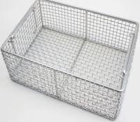China Home Stackable Metal Mesh Storage Stainless Steel Basket for sale