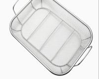 China Wholesale Food Basket Stainless Steel Metal Wire Mesh Bread Basket for sale