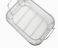 China Food Grade Stainless Steel Basket Custom Size & Shape Handheld Wire Draining Basket for Sundries Storage, Dishes Draining, Fruits Drying for sale