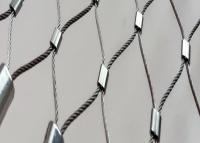 China Flexible Animal Enclosure Stainless Steel Wire Rope Mesh Bird Netting for sale